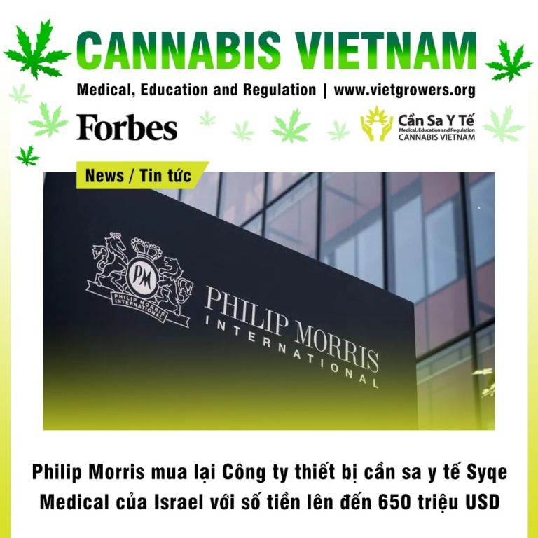 Philip Morris mua lại Công ty thiết bị cần sa y tế Syqe Medical của ...